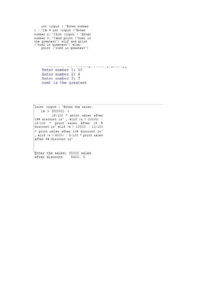 Python Input and Conditional Logic | PDF