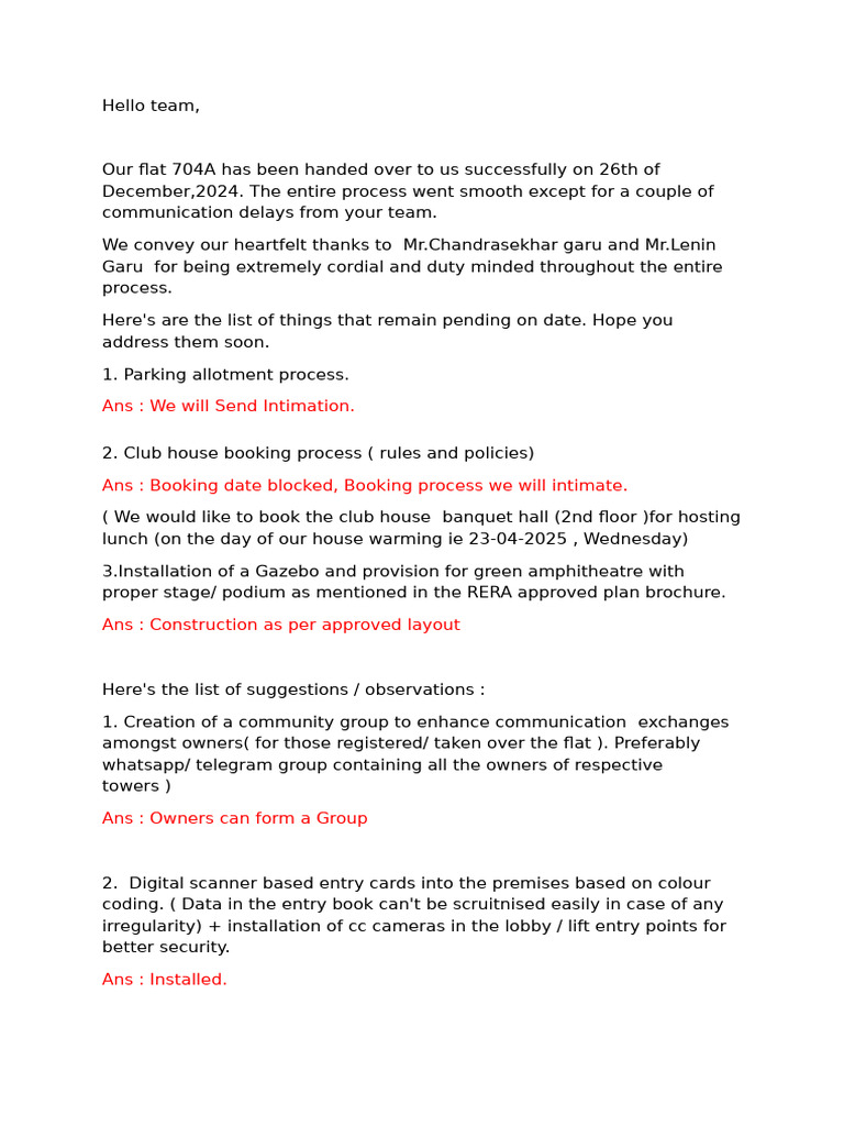Hello Team | PDF