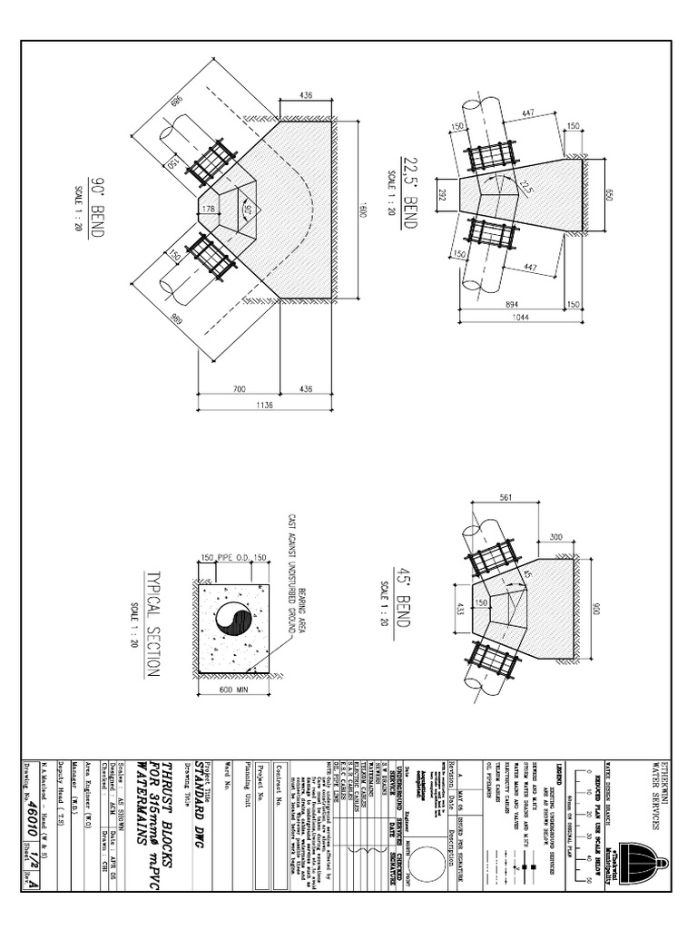046010_1 Thrust Block for 315 MPVC | PDF