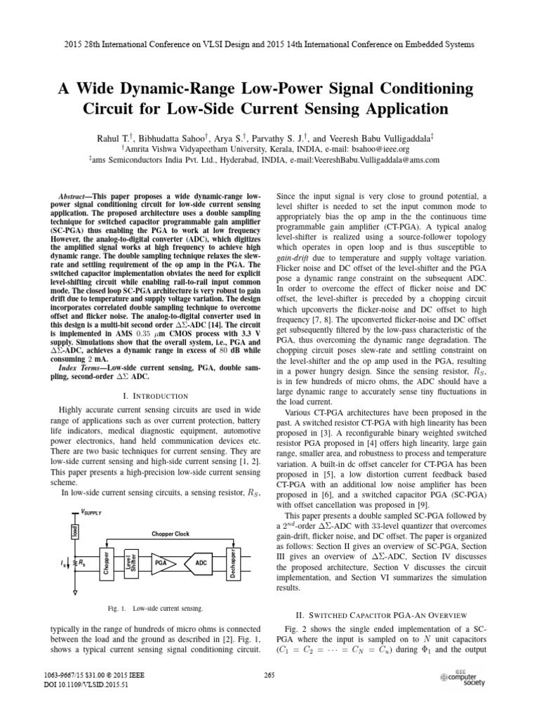 A Wide Dynamic-Range Low-Power Signal Conditioning Circuit For Low-Side ...