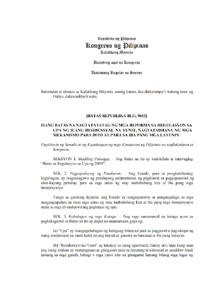RA 9653 Tagalog Version.pdf | PDF