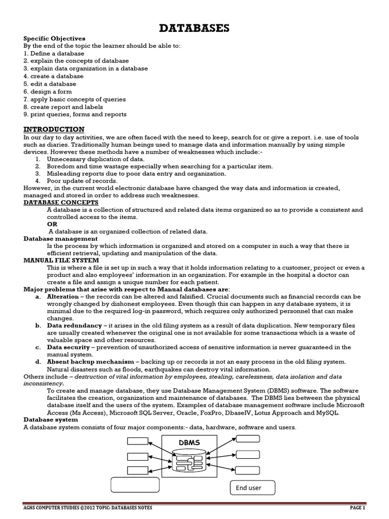 Databases | PDF | Databases | Microsoft Access Databases | PDF | Databases | Microsoft Access