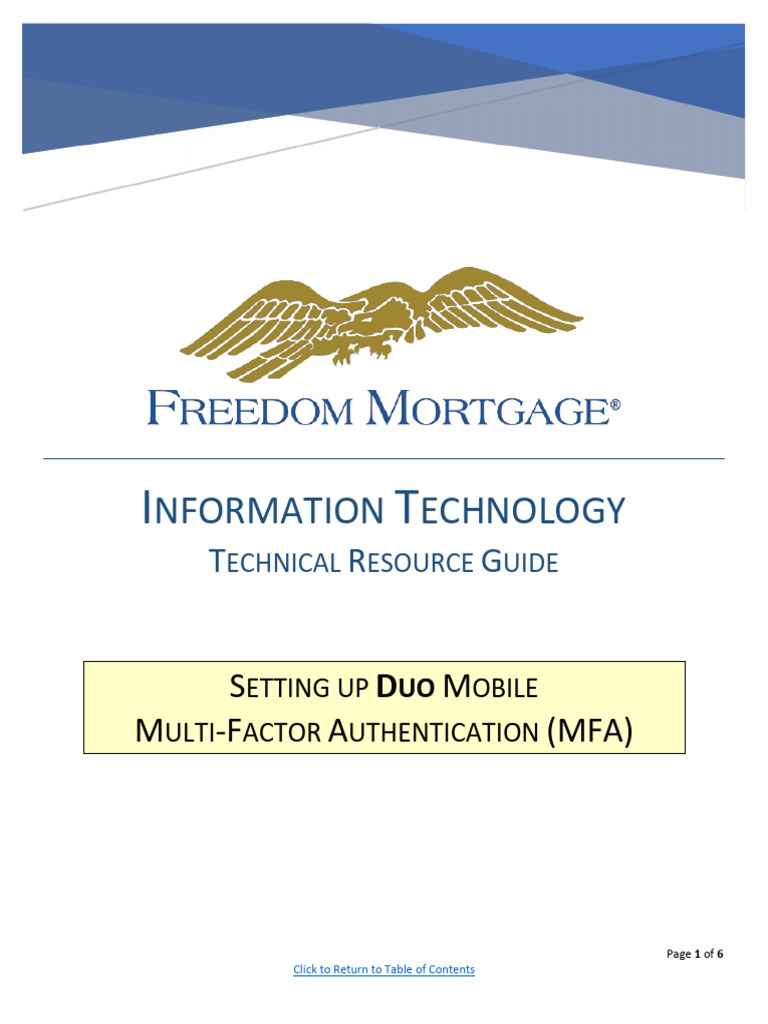 Setting Up Duo MFA | PDF | Mobile App | Computing