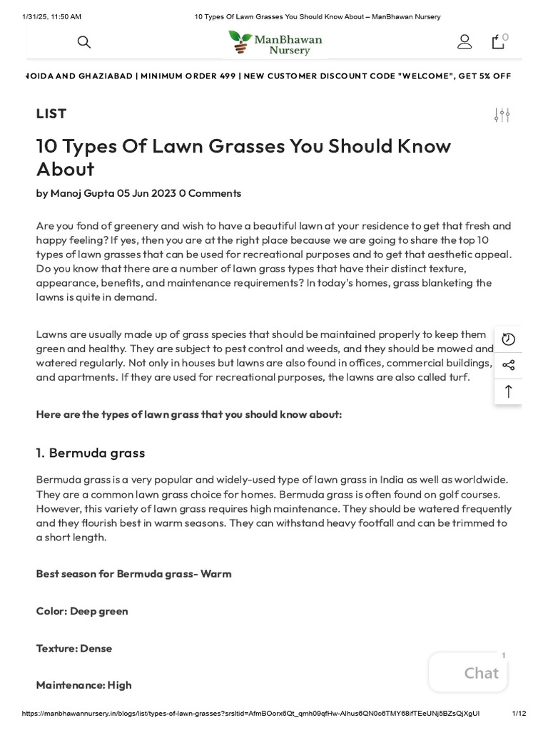 Lawn Grass Guide for Homeowners | PDF | Lawn | Grass