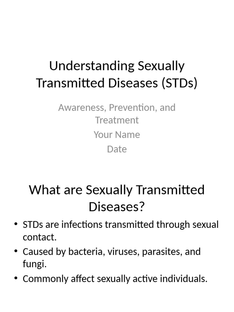 STDs Presentation | PDF | Sexually Transmitted Infection | Urological Conditions