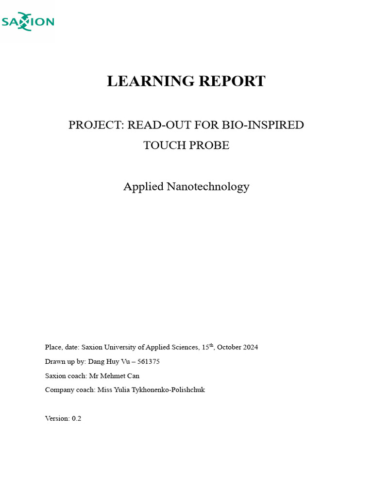 LEARNING REPORT | PDF | Electronic Filter | Disciplines