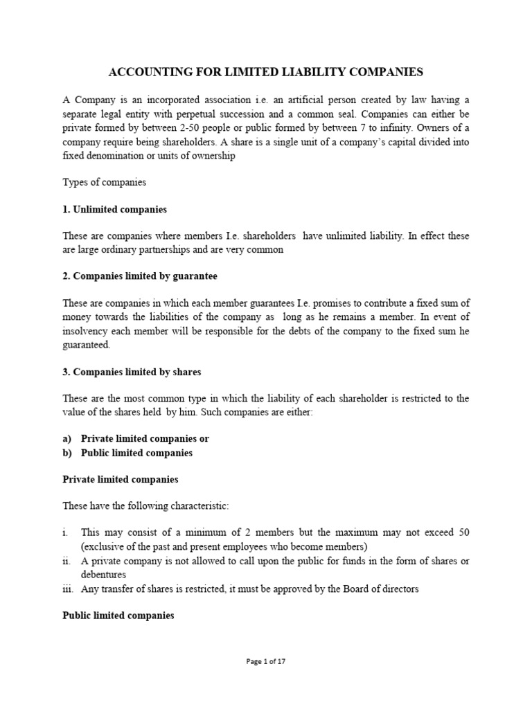 Topic 3 ACCOUNTING FOR LIMITED LIABILITY COMPANIES | PDF | Dividend | Preferred Stock