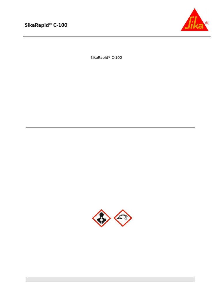 SikaRapid-C-100 | PDF | Química