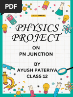 Drishti Physics Project Class 12 | PDF | P–N Junction | Semiconductors
