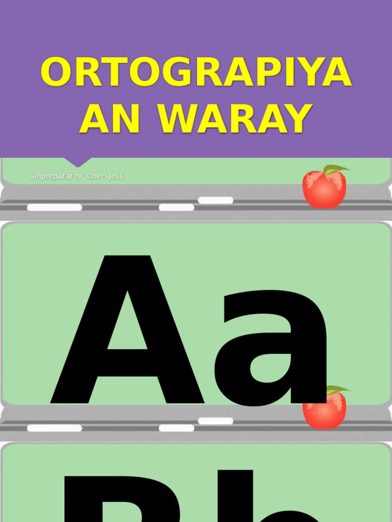 Ortograpiya An Waray | PDF