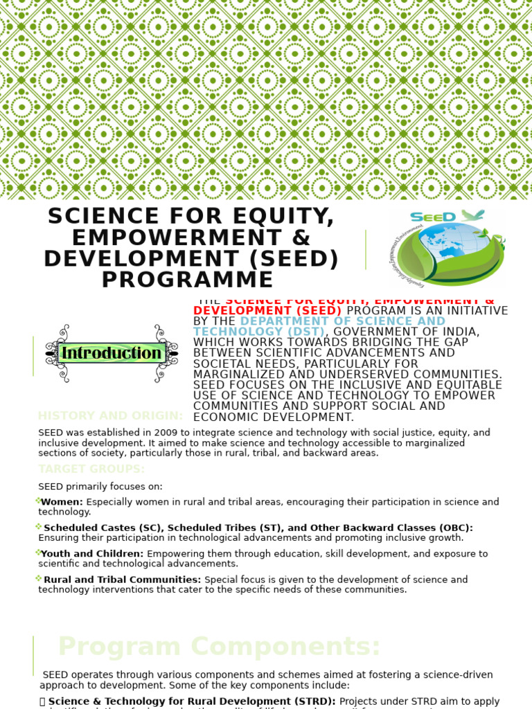 Empowering Marginalized with Science | PDF | Empowerment | Entrepreneurship