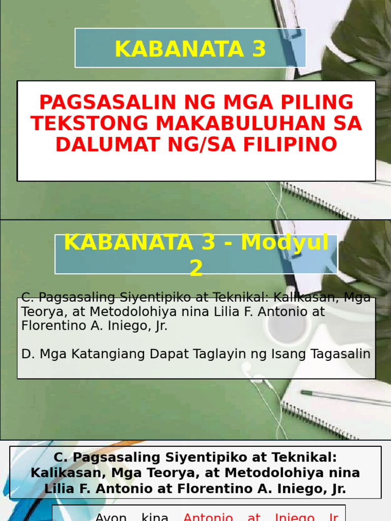 FIL-3-Kabanata-3-Modyul-2-1 | PDF