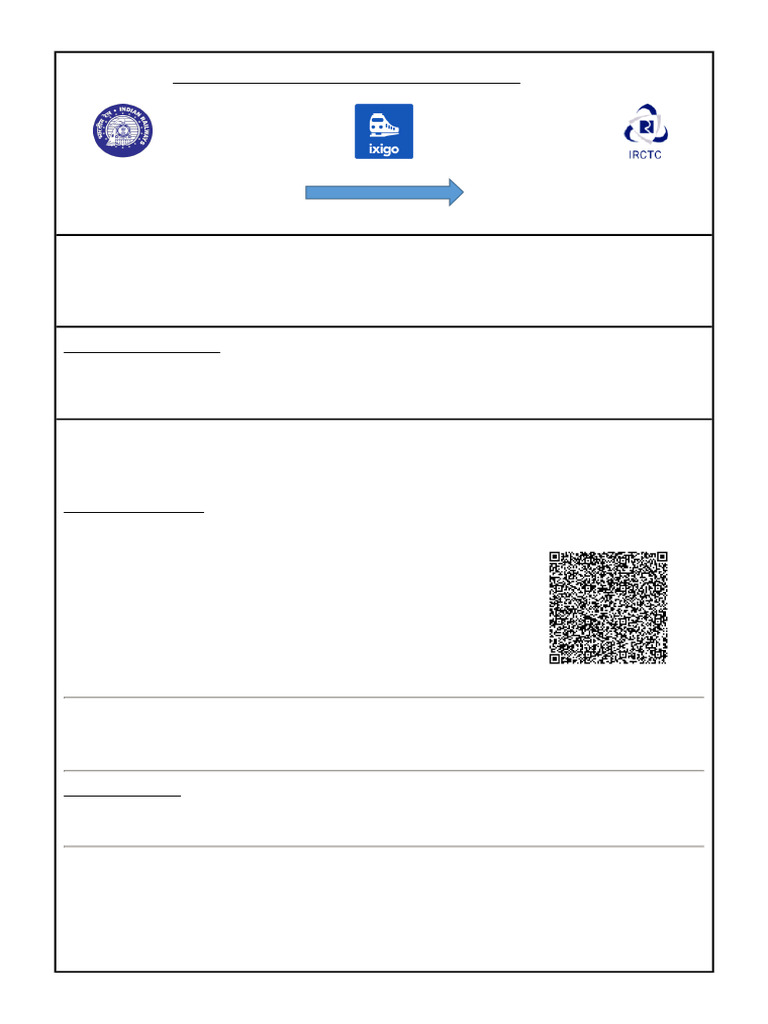 Ticket I X It Rs 663123998888359 | PDF | Identity Document | Payments