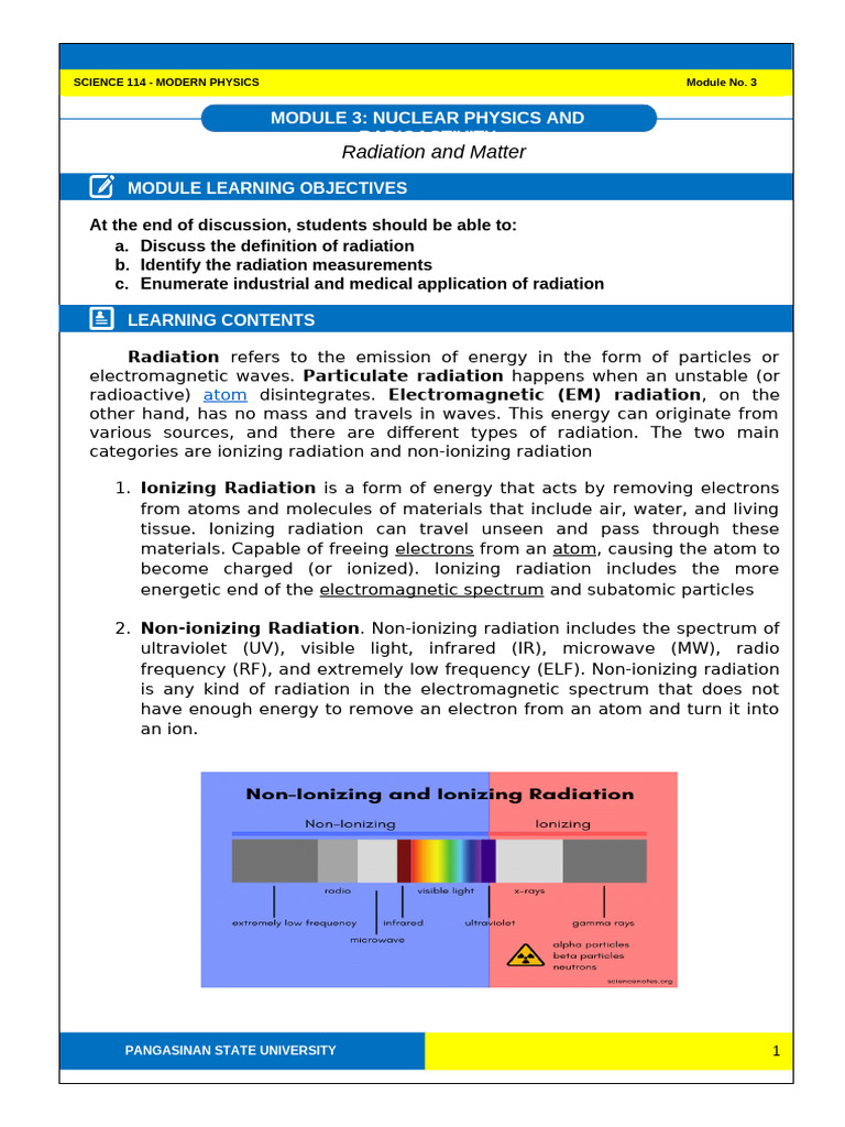 Understanding Radiation and Measurements | PDF | Radiation | Ionizing ...