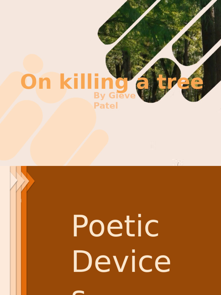 On Killing A Tree Presentation | PDF