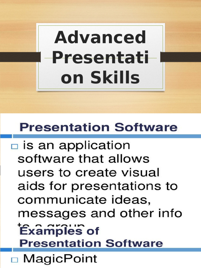 Lesson 5 Advance Presentation Skills | PDF