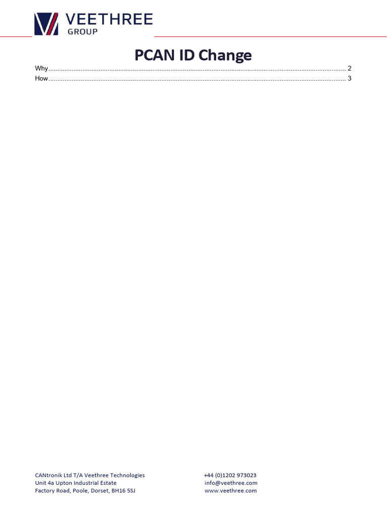 Change PCAN Device ID Guide | PDF