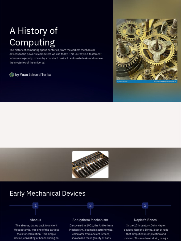 A History of Computing PDF | PDF | Central Processing Unit | Personal Computers