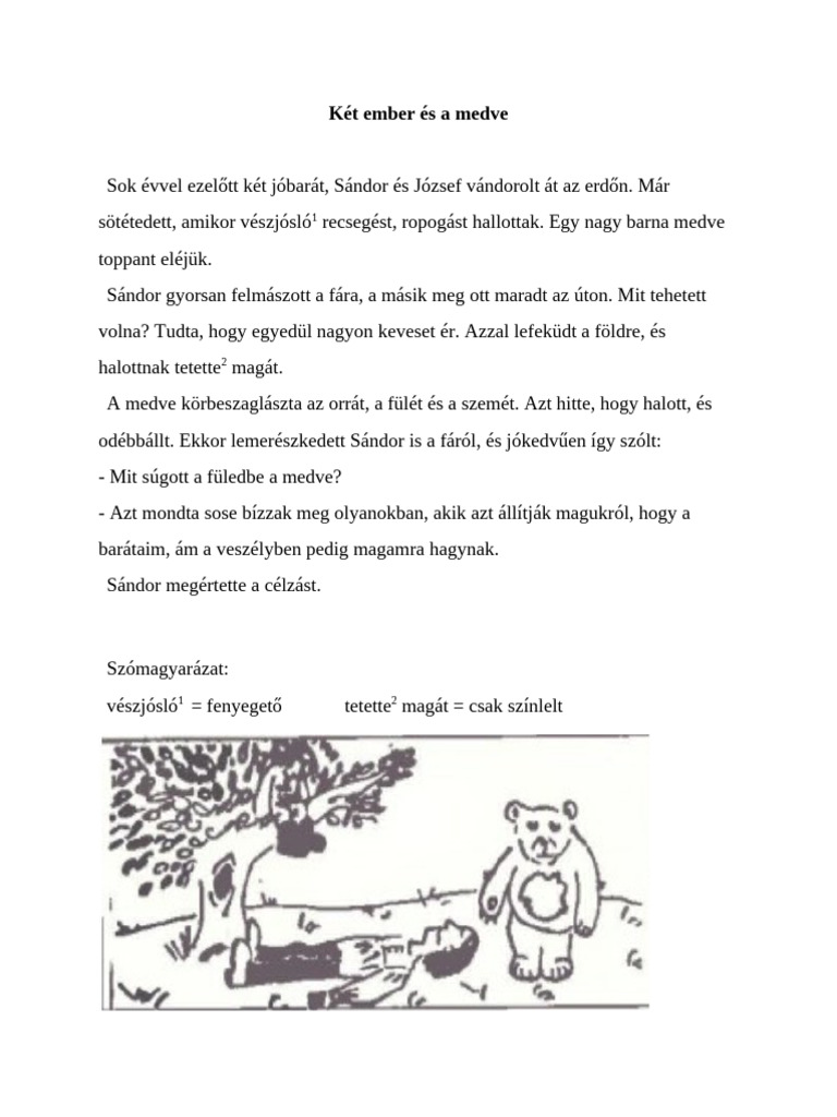 Két ember és a medve | PDF