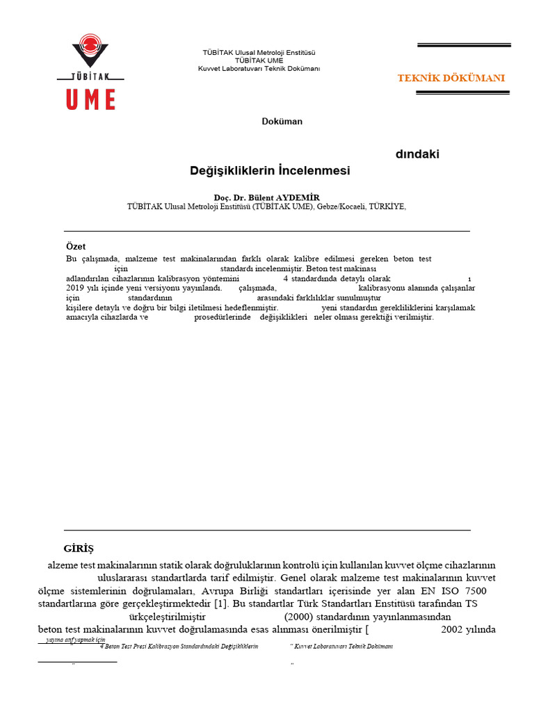 En 12390-4 Standardındaki Güncellemeler - (00000002) | PDF