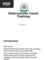 Reticulocyte Count Manual Procedure | PDF | Blood | Medical Specialties
