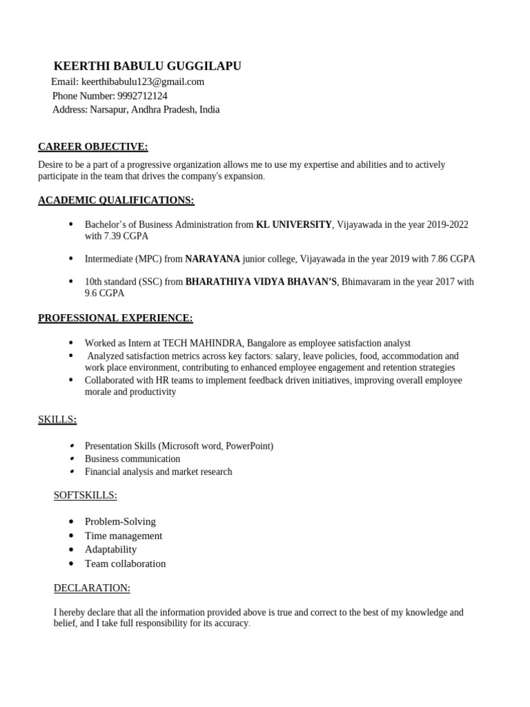 Sai Resume 4-1 | PDF