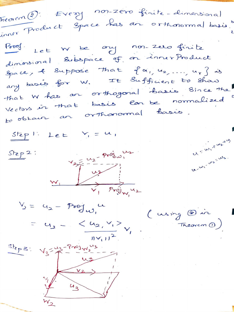 Gram-Schmidt Process | PDF