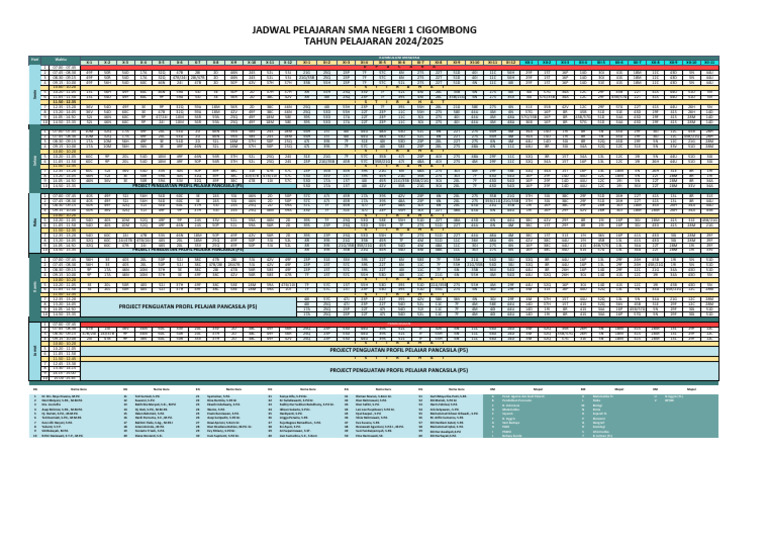 Jadwal KBM TP 2024-2025 | PDF