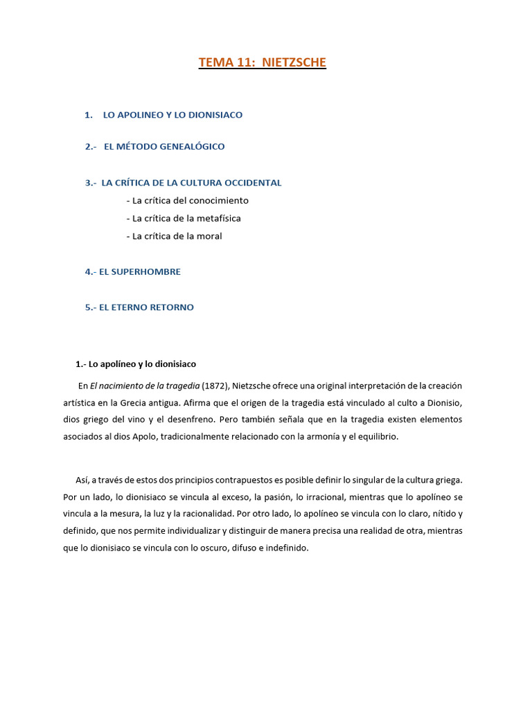 Nietzsche: Crítica y Filosofía | PDF | Friedrich Nietzsche | Moralidad