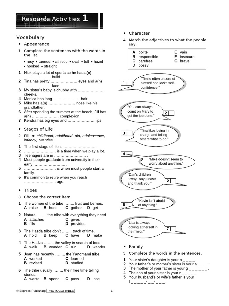 01 OnScreen B1plus Module 1 | PDF | Linguistics