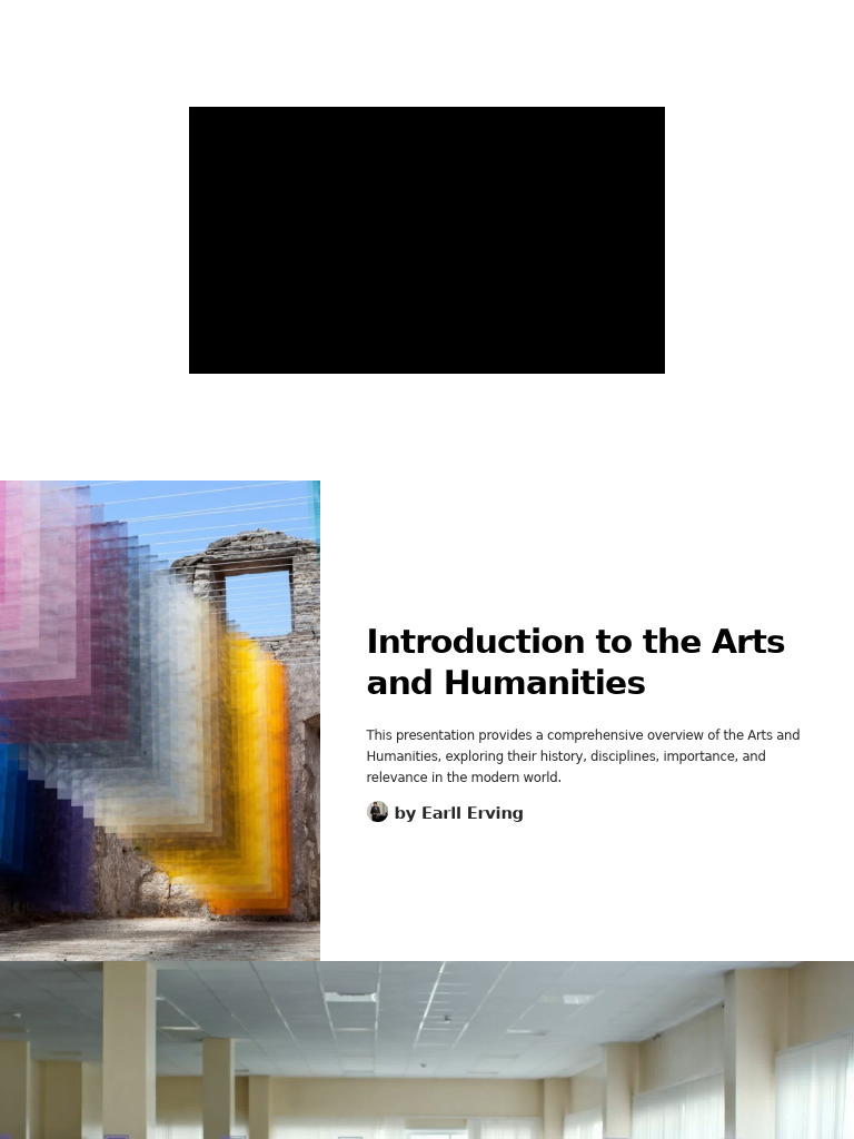 Introduction To The Arts and Humanities | PDF | Humanities | The Arts