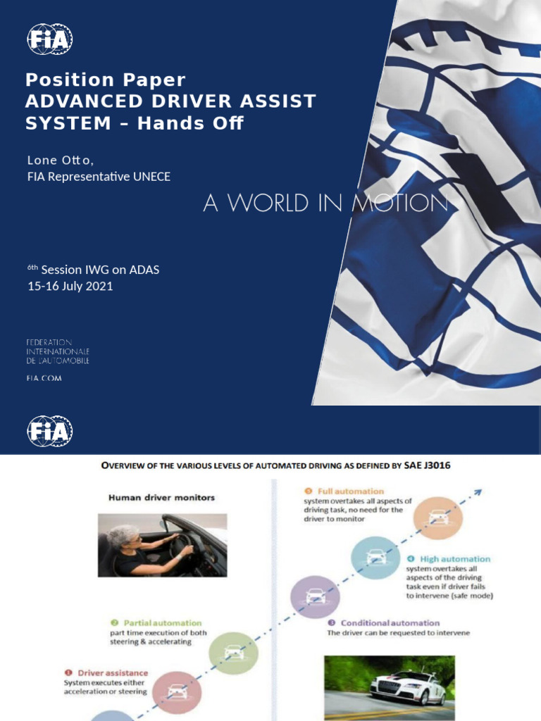ADAS Regulation and Hands-Off Safety Risks | PDF | Vehicles