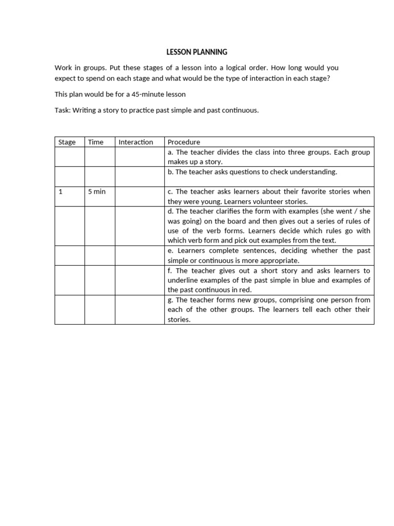 Lesson Planning | PDF