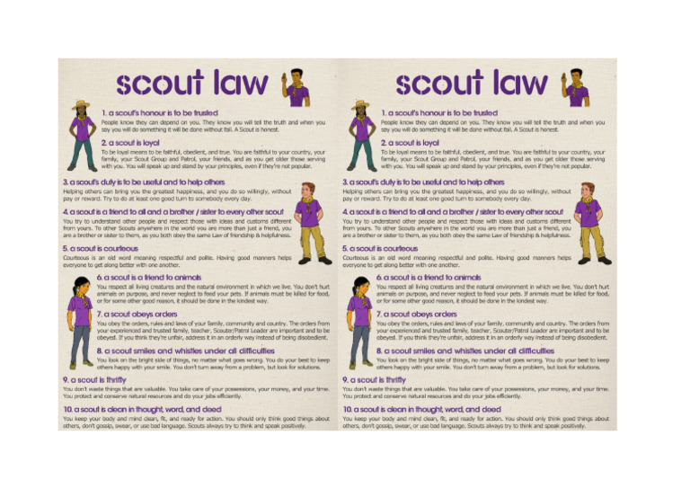 Scout Law Print | PDF