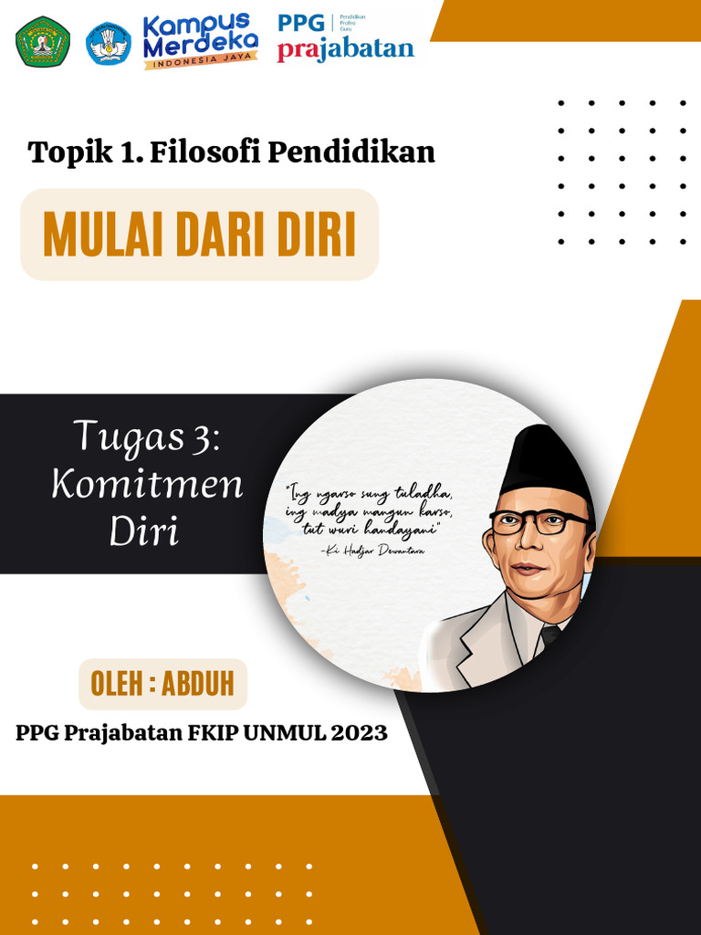 TOPIK 1 - Mulai Dari Diri - TUGAS 3 Filosofi Pendidikan | PDF