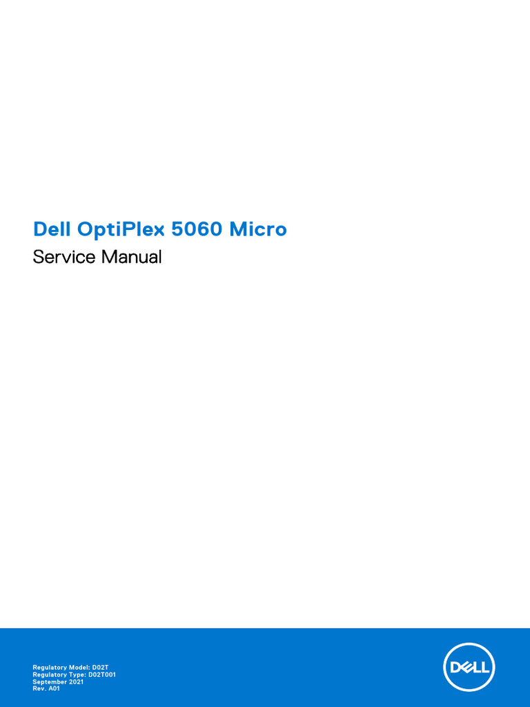 Optiplex 5060 Desktop - Owners Manual - en Us | PDF | Usb | Hdmi
