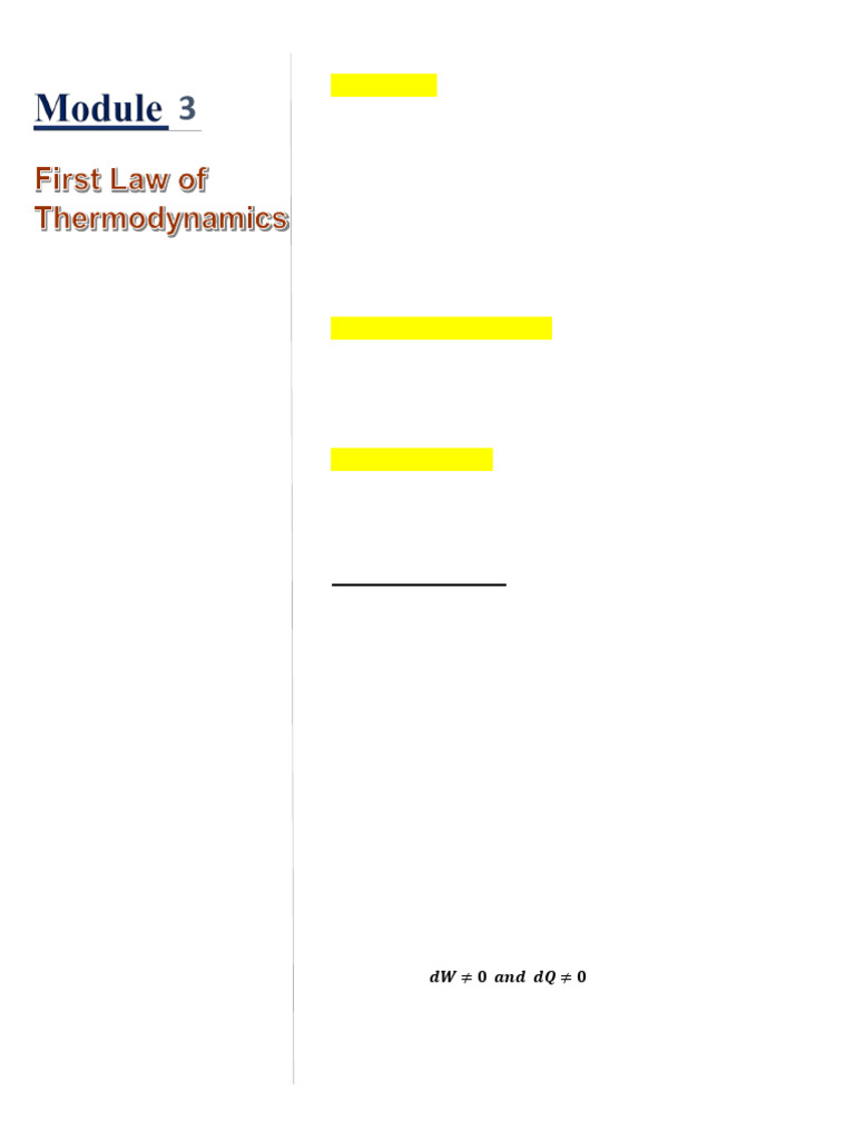 module-3-First-Law-New | PDF | Heat | Enthalpy