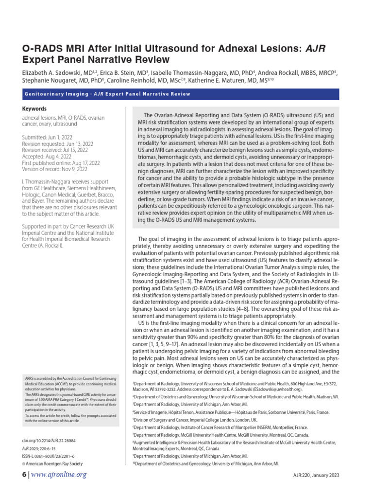 sadowski-et-al-2022-o-rads-mri-after-initial-ultrasound-for-adnexal-lesions-ajr-expert-panel ...
