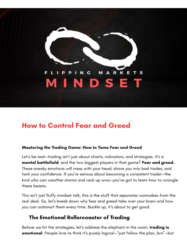 How To Control Fear and Greed | PDF | Fear
