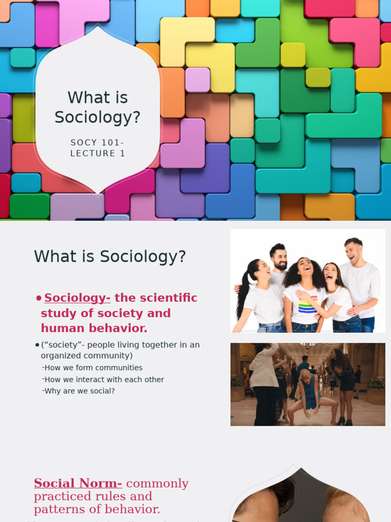 LECTURE 1- What is Sociology | PDF