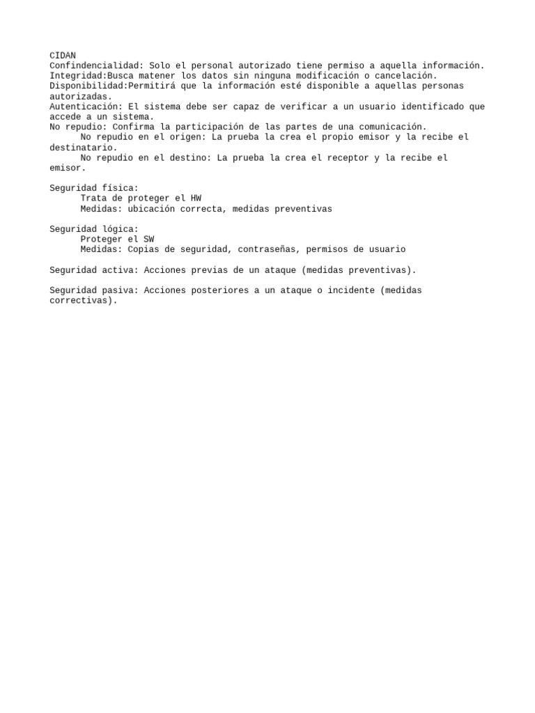 Seguridad Informática Chuleta | PDF