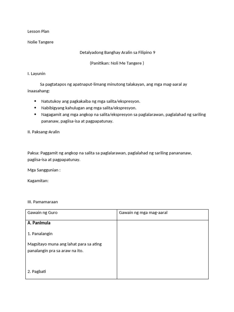 Lesson Plan NMT - 2 | PDF