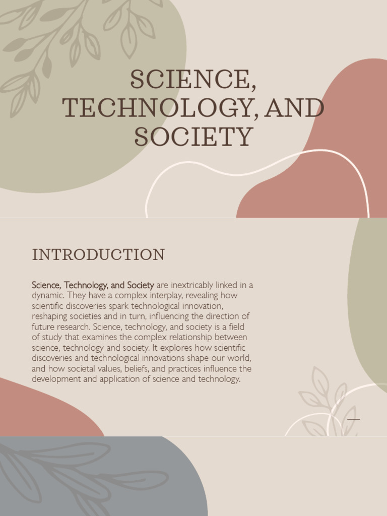 Science, Technology, and Society Overview | PDF | Science | Physics