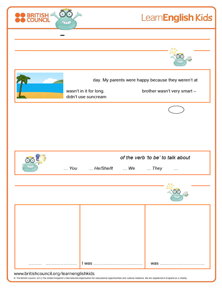 Grammar Games Past Simple Verb To Be Worksheet | PDF