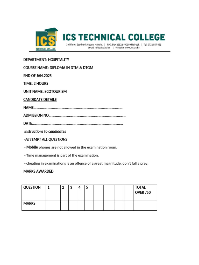 ECOTOURISM JAN CAT | PDF