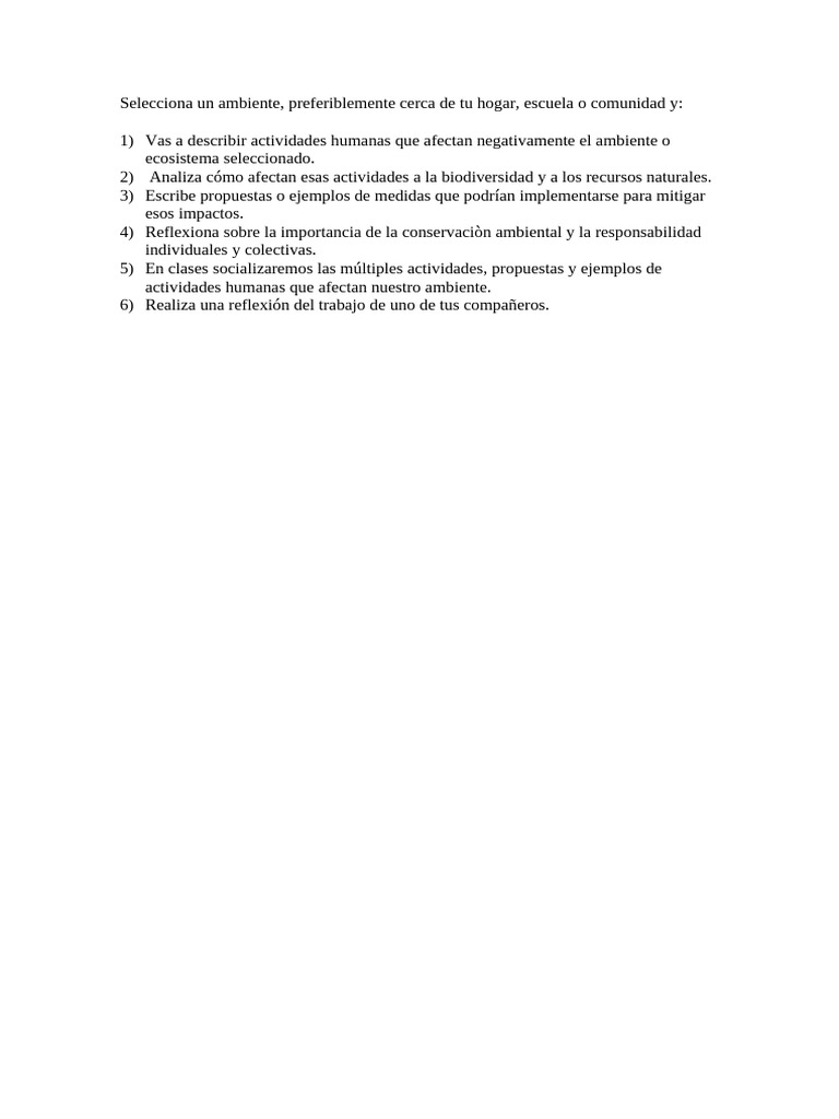 Impacto Humano y Conservación Ambiental | PDF