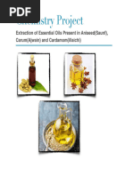 Extraction of Essential Oils Present in Aniseed (Saunf), Carum (Ajwain ...