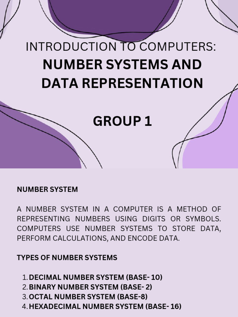 Number Systems and Data Representation | PDF | Computing | Encodings