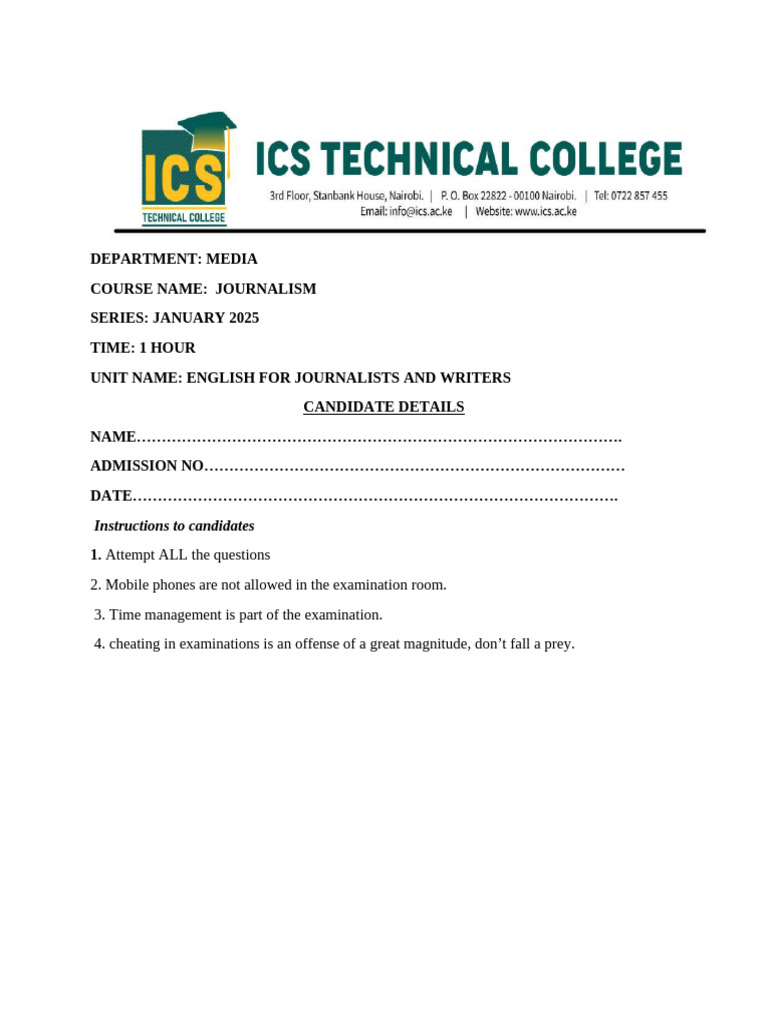 English For Journalists and Writers (6 Copies) | PDF | Linguistics | Syntax