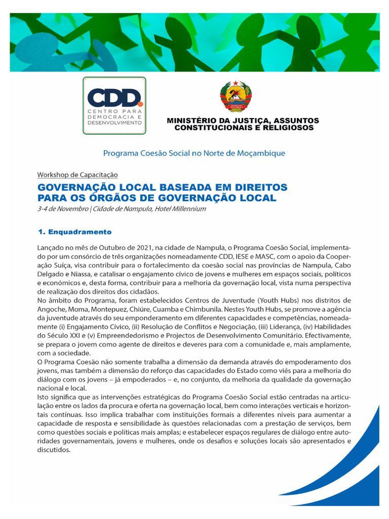 Concept Note Workshop CDD MJACR | PDF